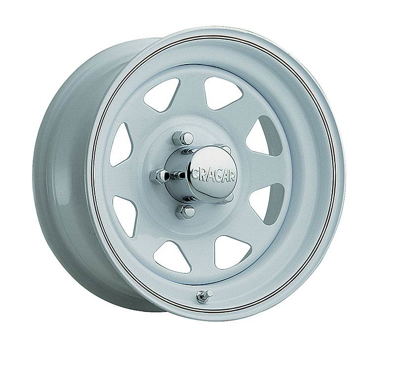 Cragar Series 310 White Nomad I Wheel For Jeep Vehicles With 5x5 5 