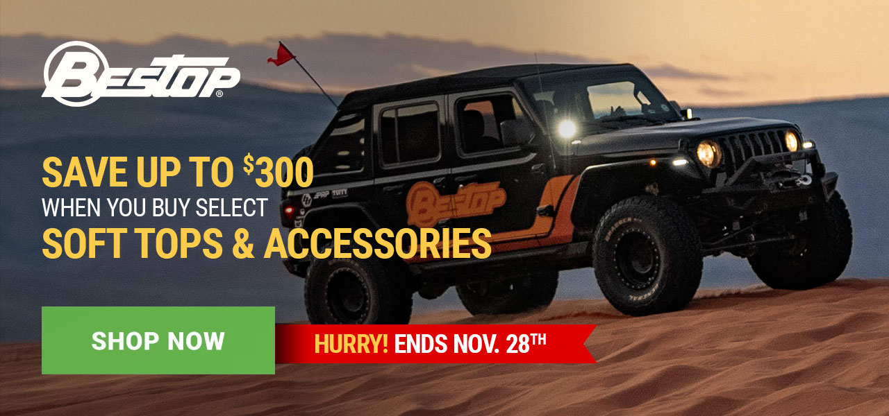Bestop - Save Up To $300 On Select Soft Tops & Accessories - ENDS NOV ...