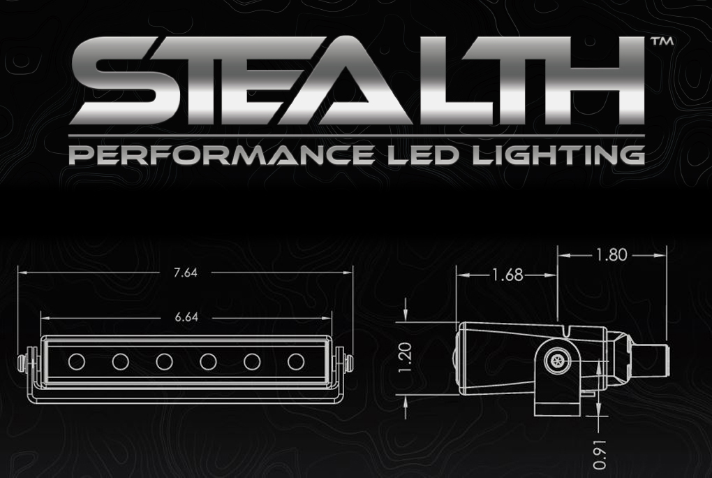 Quadratec 1x6 Stealth LED Light Bar Pair with Complete Wiring Harness ...