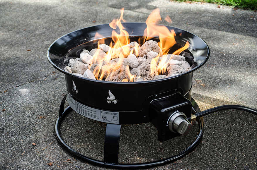 Heininger Propane Outdoor Fire Pit Perfect Alternative To Wood-Fueled ...