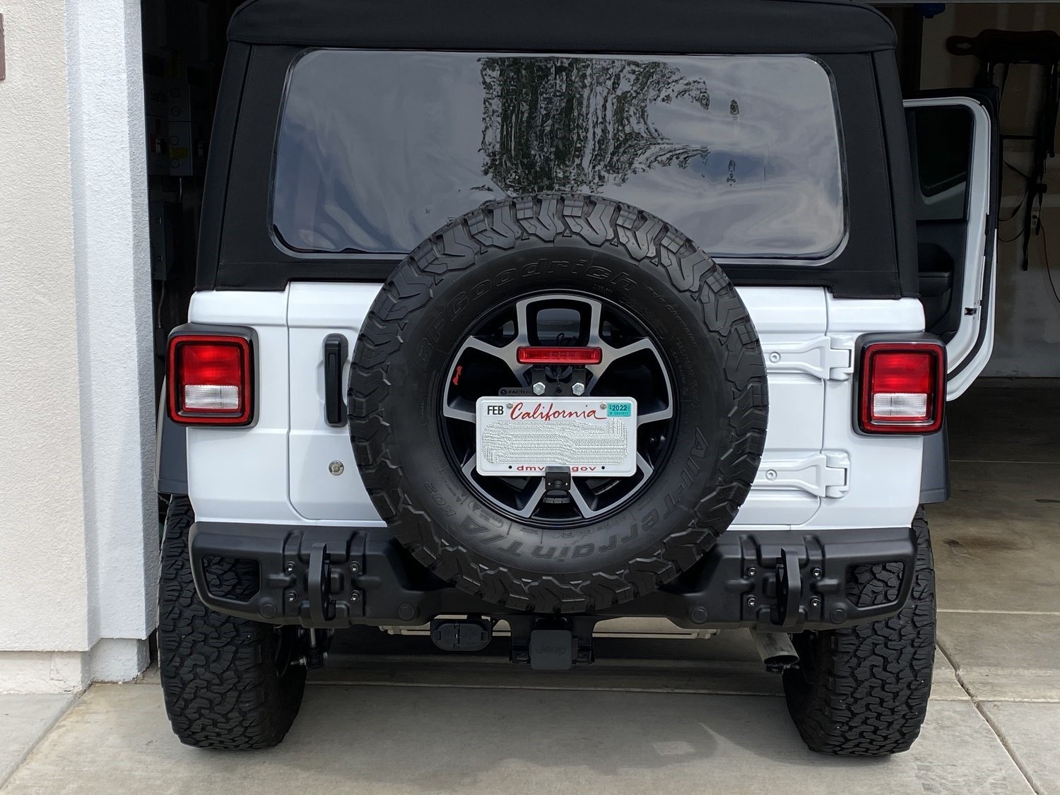 GP Factor License Plate Relocation Kit for 18-25 Jeep Wrangler JL ...
