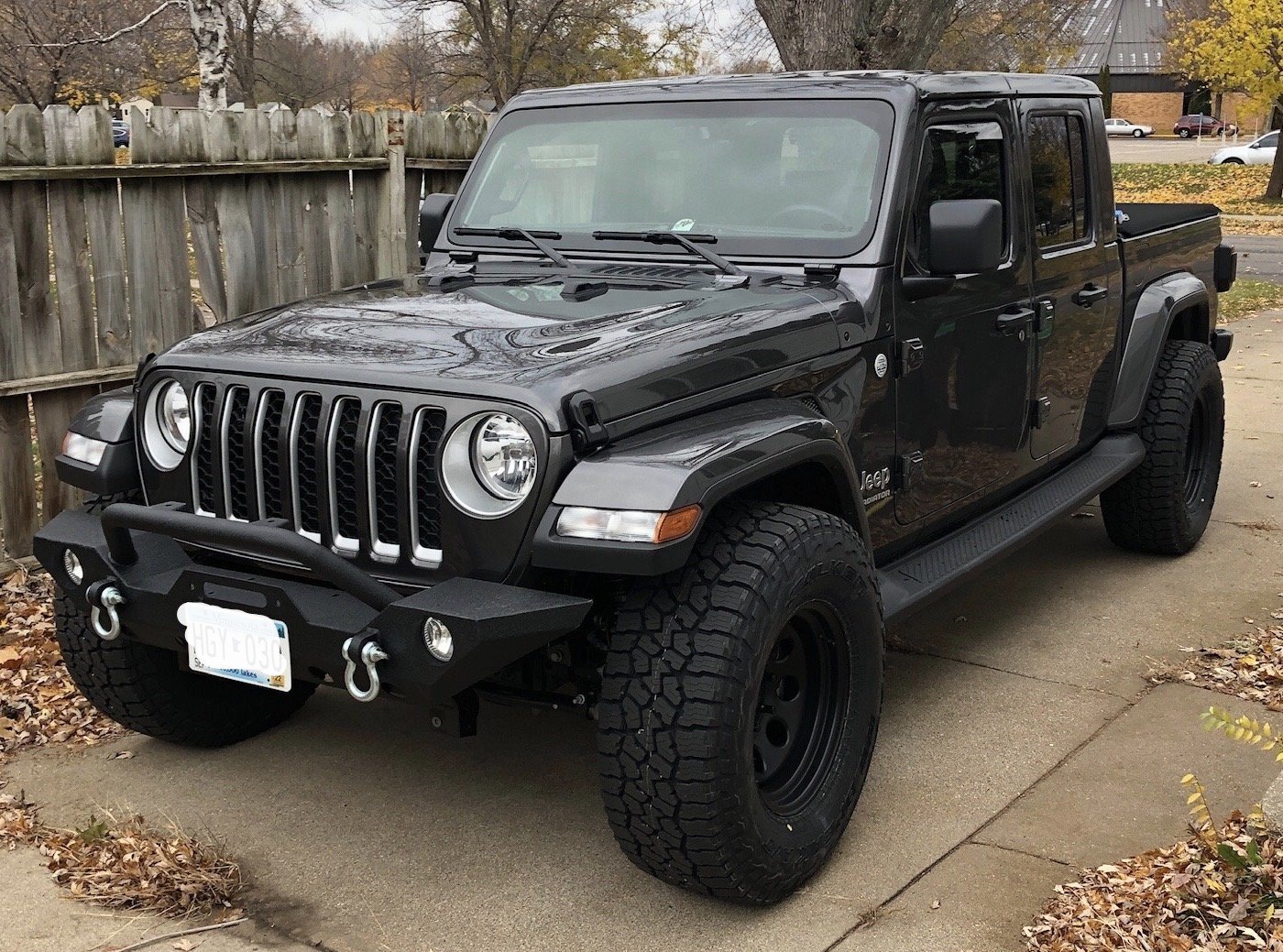 Pro Comp 97-7973F Soft 8 Series 97 1-Piece Flat Black Steel with 5x5 ...