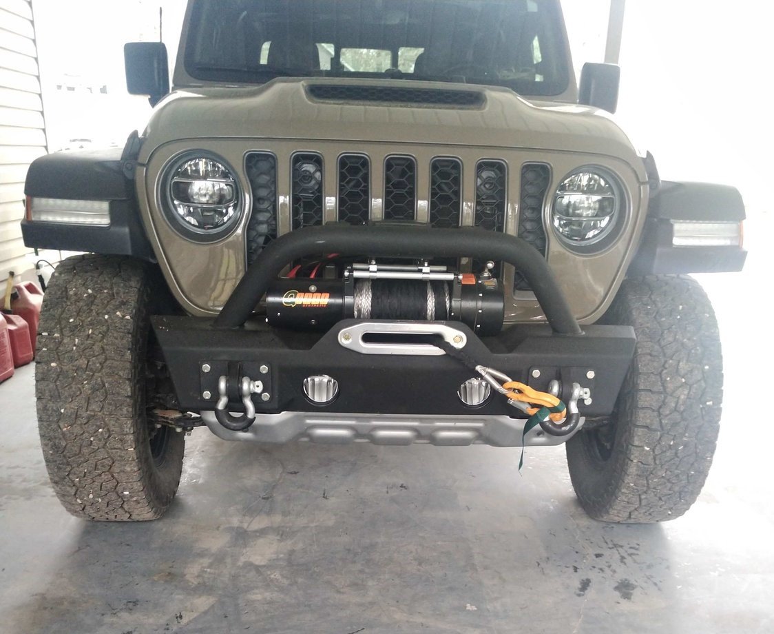 TACTIK Stubby Front Bumper with Hoop for 18-23 Jeep Wrangler JL ...