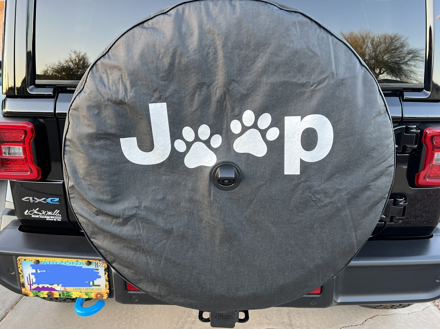 Boomerang Enterprises Jeep Paw Print Logo Tire Cover For 18 21 Jeep