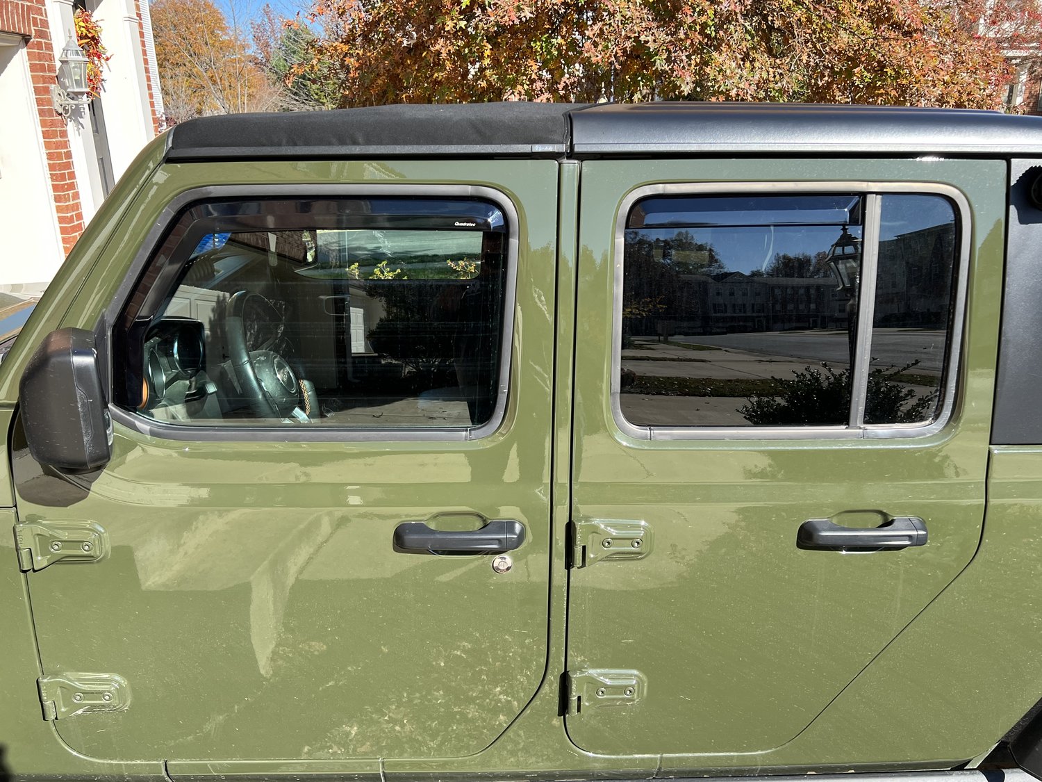 Quadratec Tinted Window Visors for 18-23 Jeep Wrangler JL & Gladiator ...