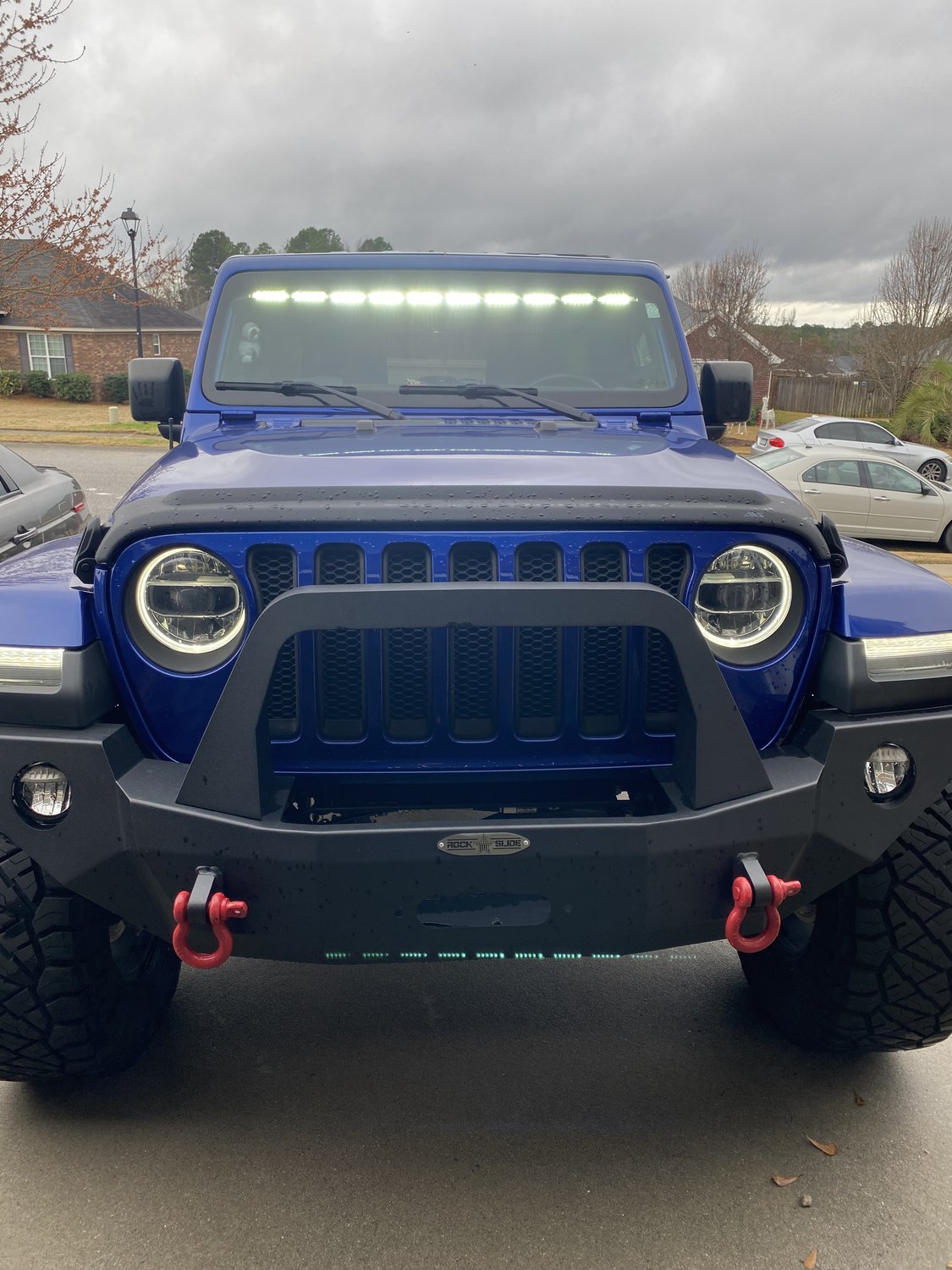 Rock Slide Engineering FB-F-100-JL Rigid Front Bumper with Bullbar ...