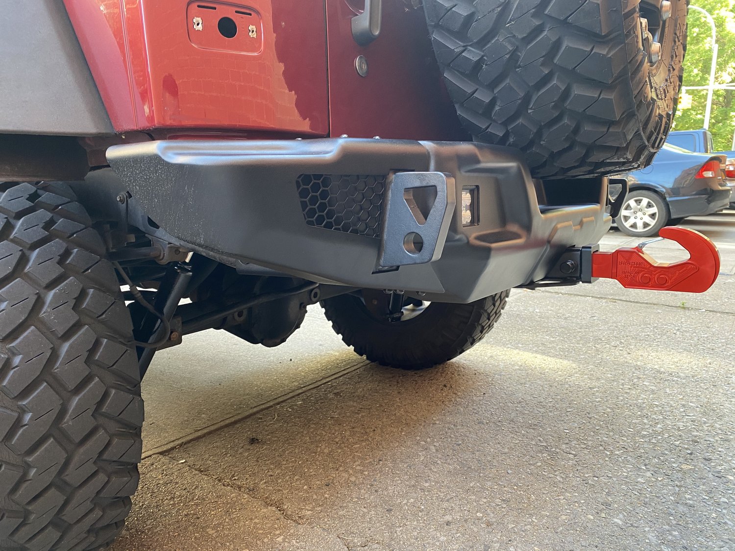 Smittybilt 76732 Stryker Rear Bumper for 07-18 Jeep Wrangler JK | Quadratec