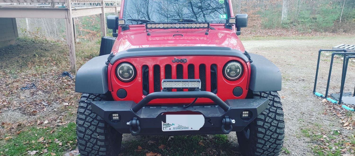 Bushwacker 14061 Trail Armor Hood Guard for 07-18 Jeep Wrangler JK ...