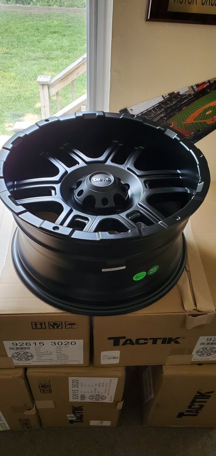 TACTIK 92615 3020 T-743 Wheel in Matte Black for 07-20 Jeep Wrangler JL ...