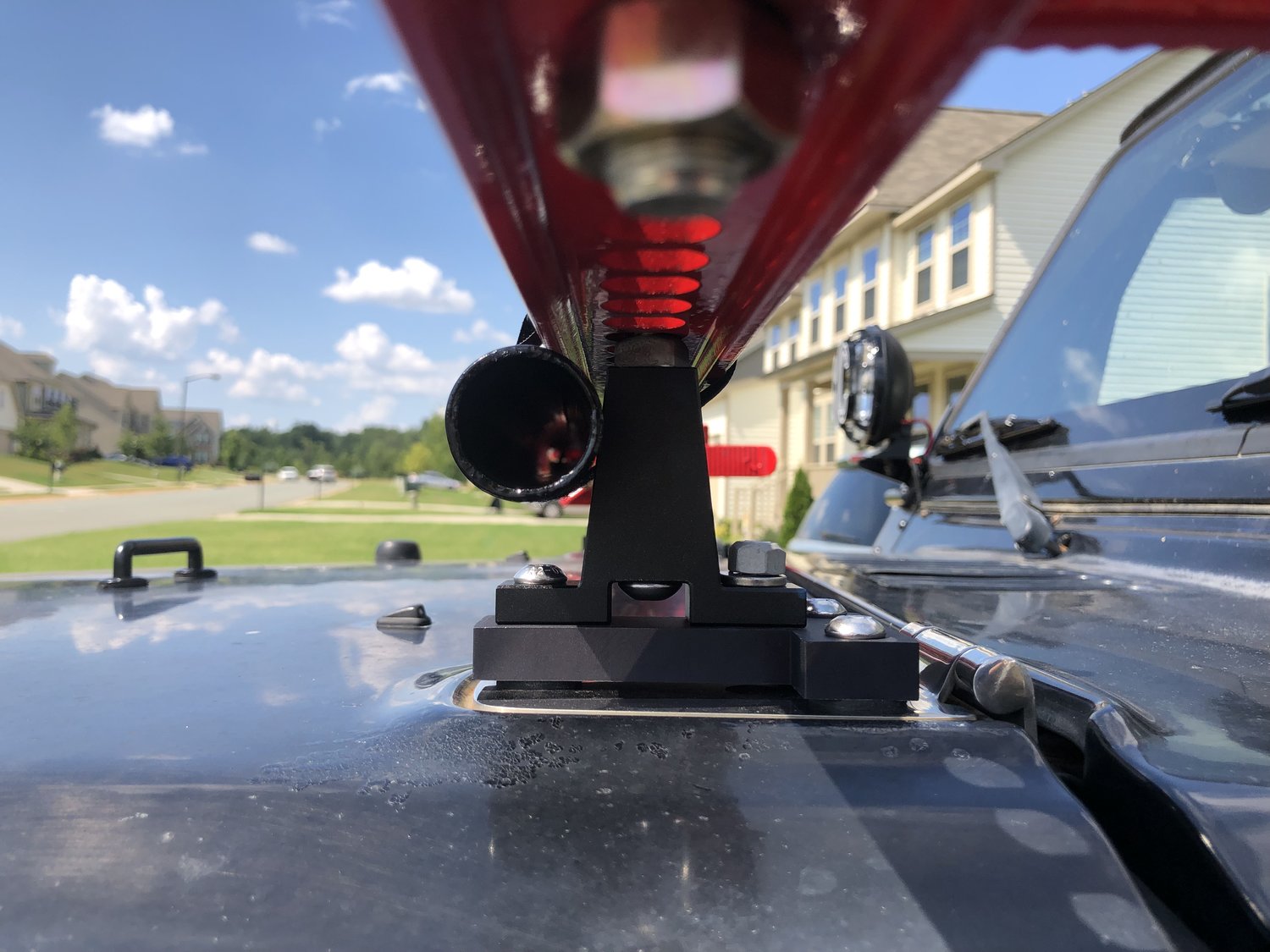 Hi-Lift Jack All-Cast Iron 48" Red Jack with Jack Hood Mount & Hood ...