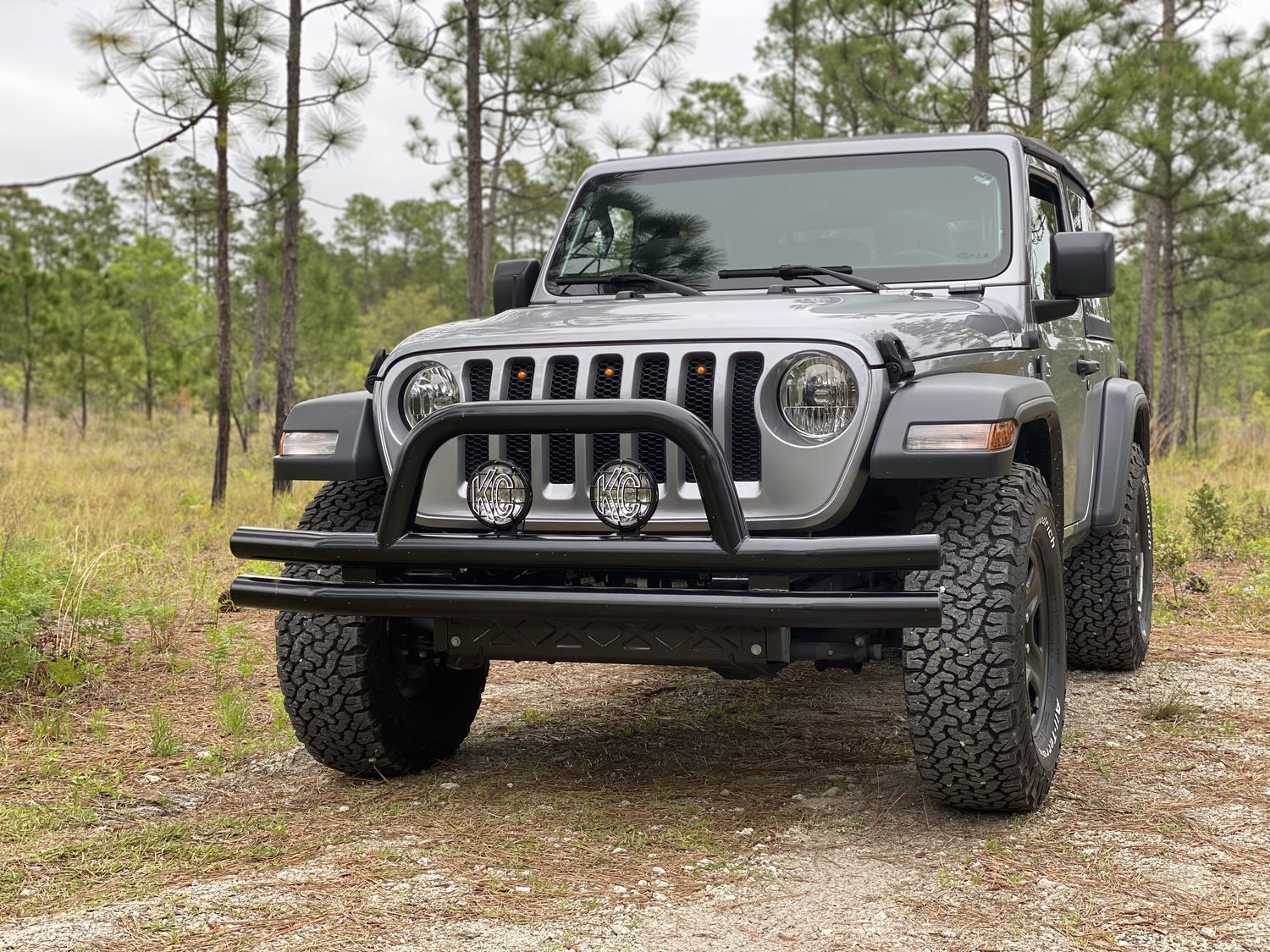 Rampage Products Front Double Tube Bumper with Hoop for 07-20 Jeep ...