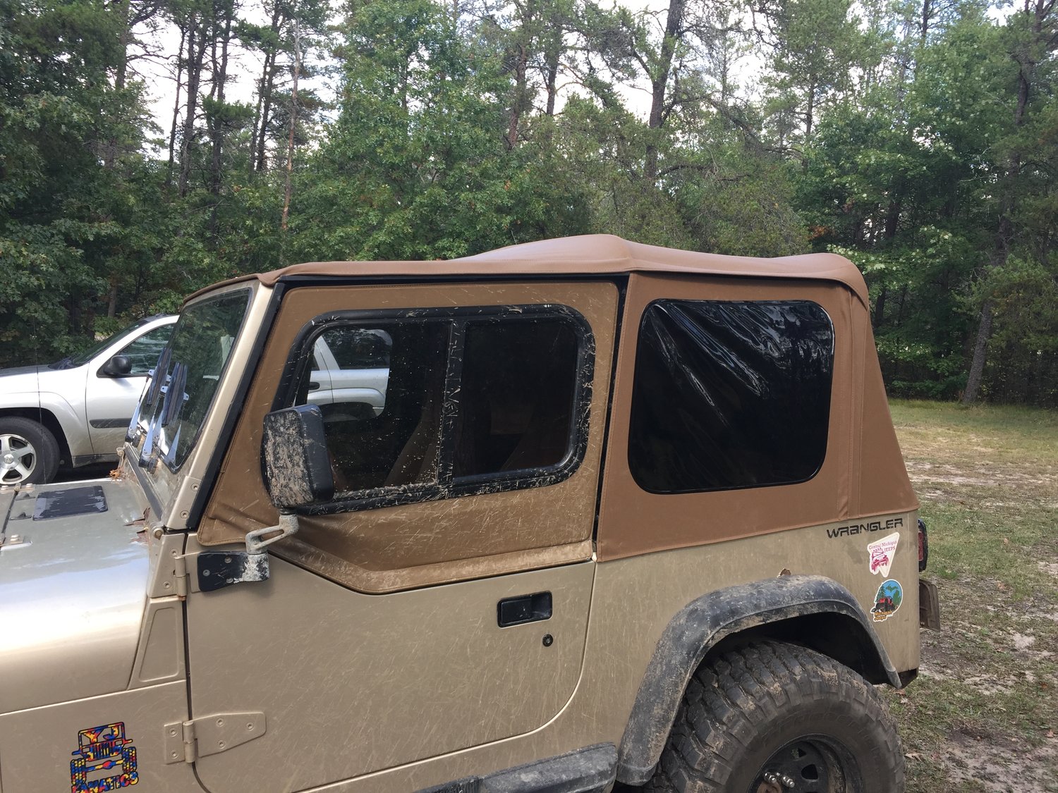 Smittybilt Replacement Soft Top with Upper Door Skins & Tinted Windows ...