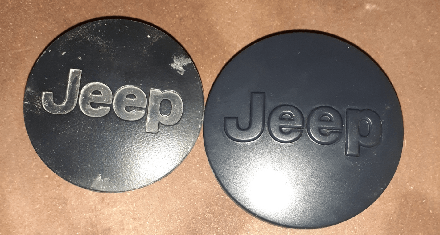 Mopar 1LB77RXFAC Center Cap in Black for 17x7.5 inch Black Wheels ...