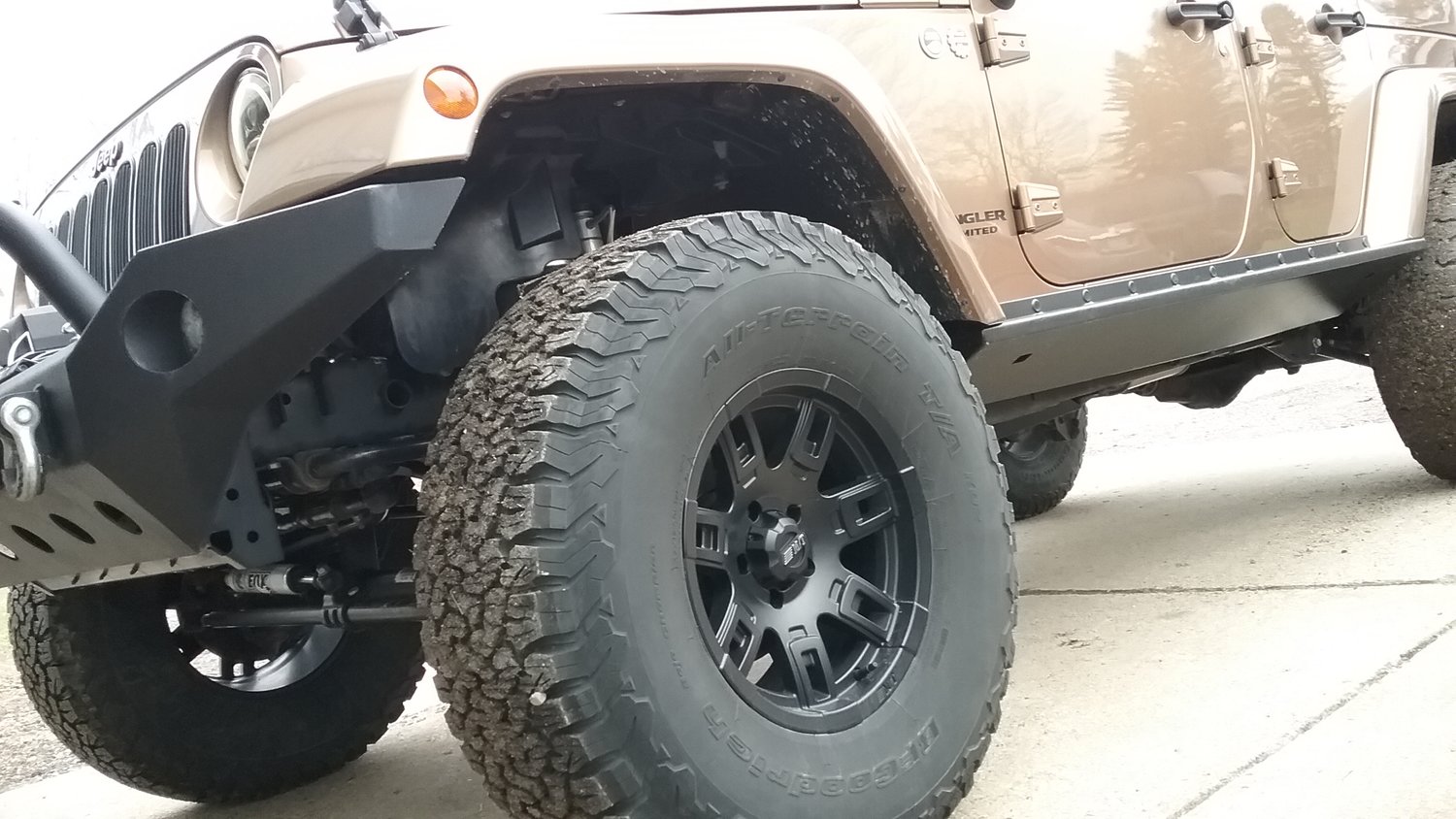 Rock Hard 4X4 Rocker Guards in Black for 07-18 Jeep Wrangler Unlimited ...