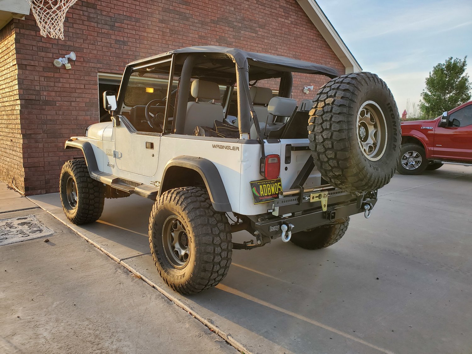 Rock Hard 4X4 RH2001-C Rear Bumper/Tire-Carrier for 76-06 Jeep CJ ...