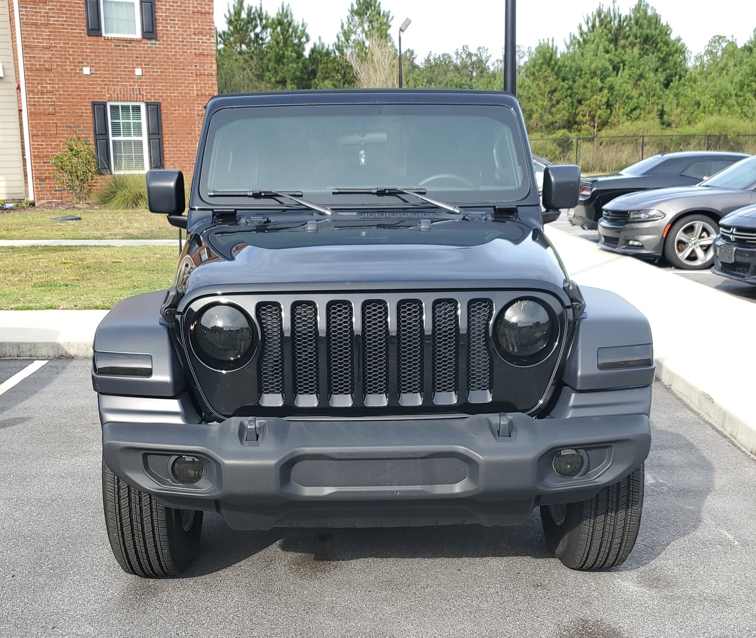 GT Styling GT0644S Headlight Covers 2pc. Smoked for 18-20 Jeep Wrangler ...