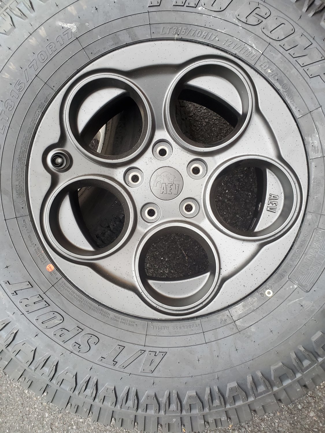 AEV 20403011AA Savegre II Wheel in Matte Black for 18-20 Jeep Wrangler ...