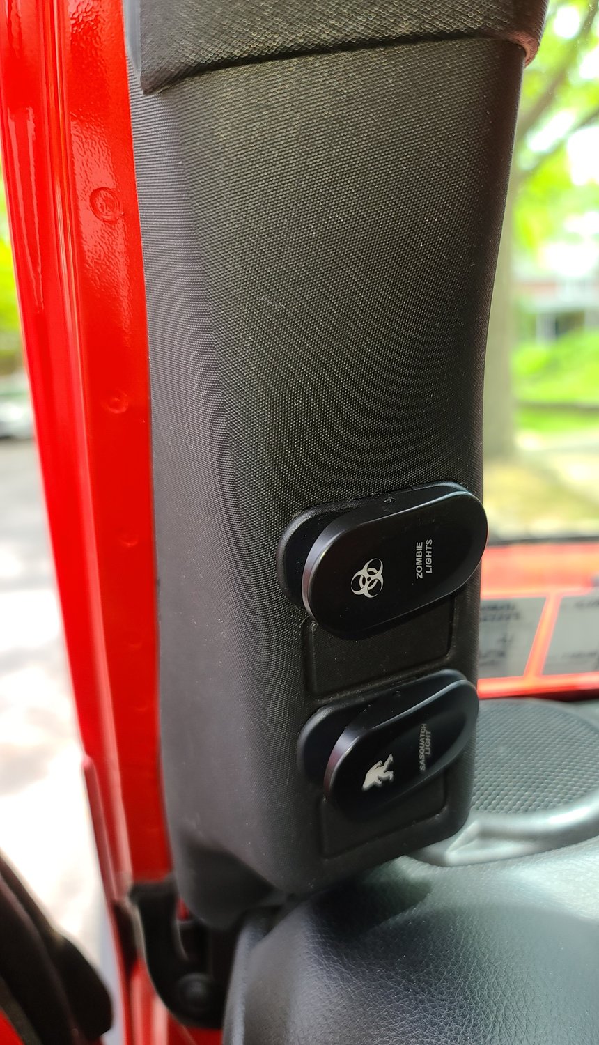 Rugged Ridge Etched A-Pillar 4 Switch Pod Kit for 07-18 Jeep Wrangler ...