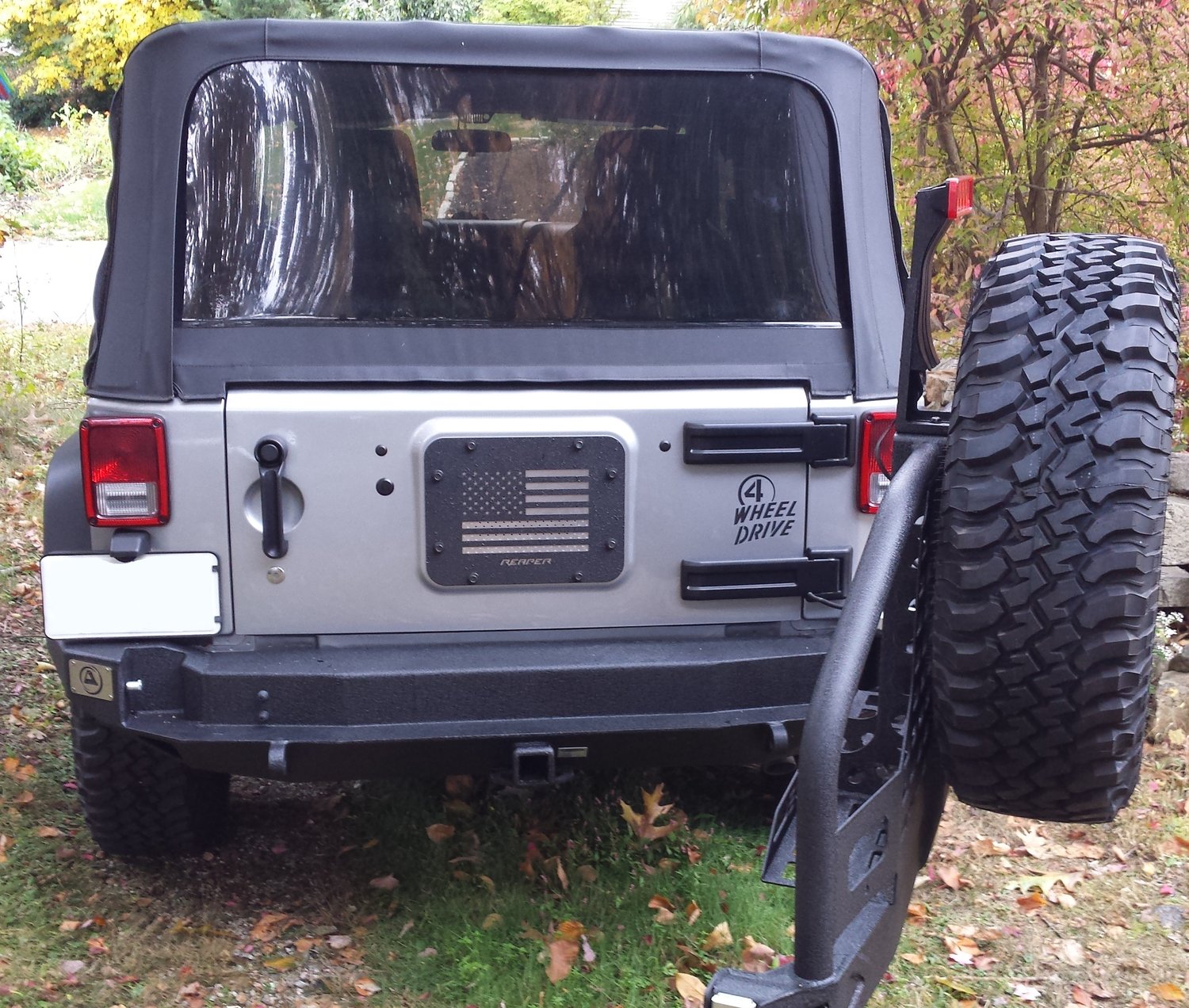 Smittybilt KIT 76896 XRC Rear Atlas Bumper and Tire Carrier for 07-18 ...
