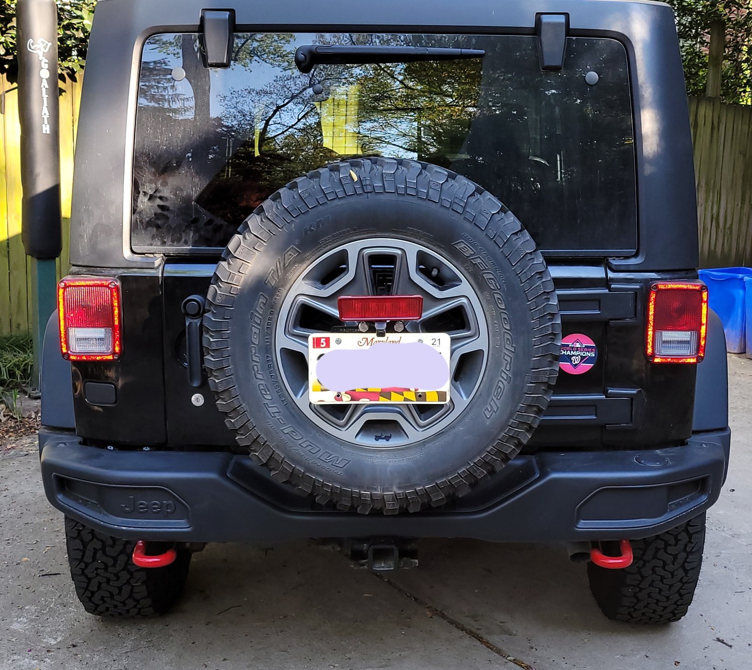 GP Factor LPB-1000-JK License Plate Relocation Kit for 07-18 Jeep ...