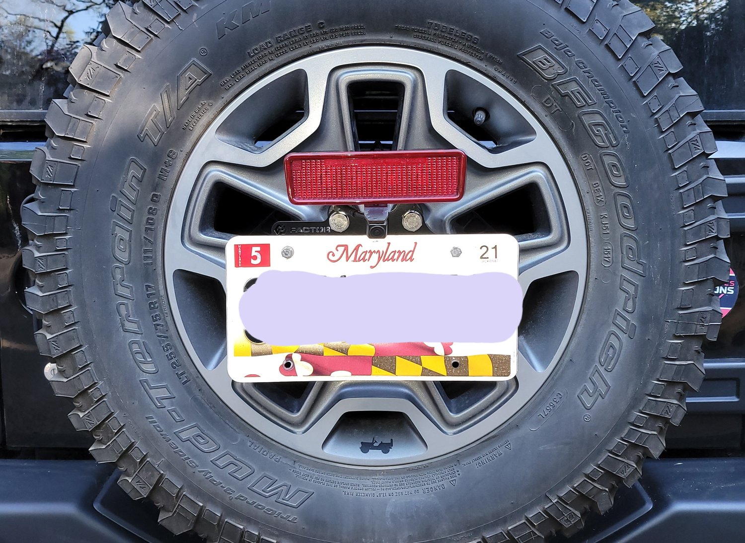 GP Factor LPB-1000-JK License Plate Relocation Kit for 07-18 Jeep ...