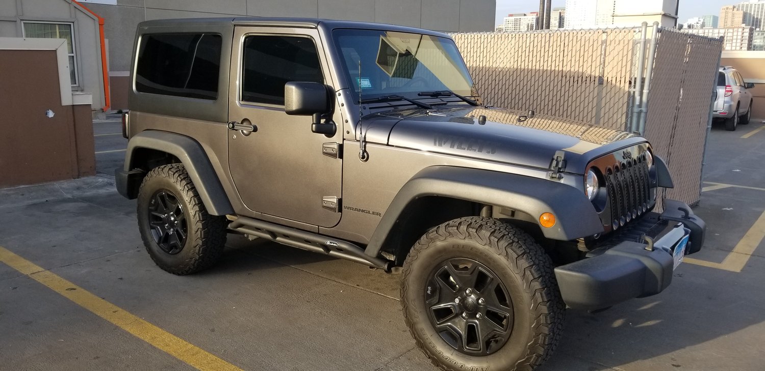 Quadratec Heavy Duty Rocker Guards for 07-18 Jeep Wrangler JK 2-Door ...