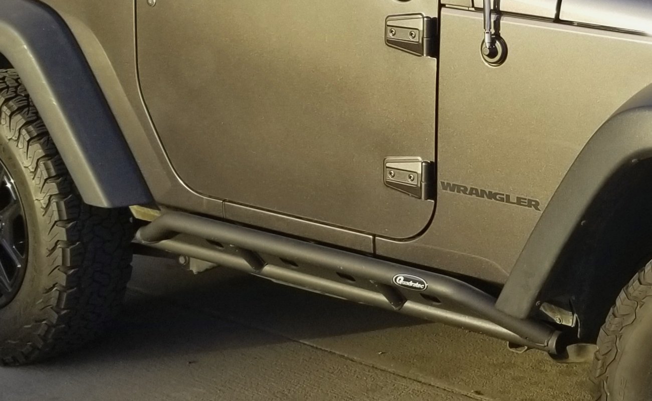 Quadratec Heavy Duty Rocker Guards for 07-18 Jeep Wrangler JK 2-Door ...
