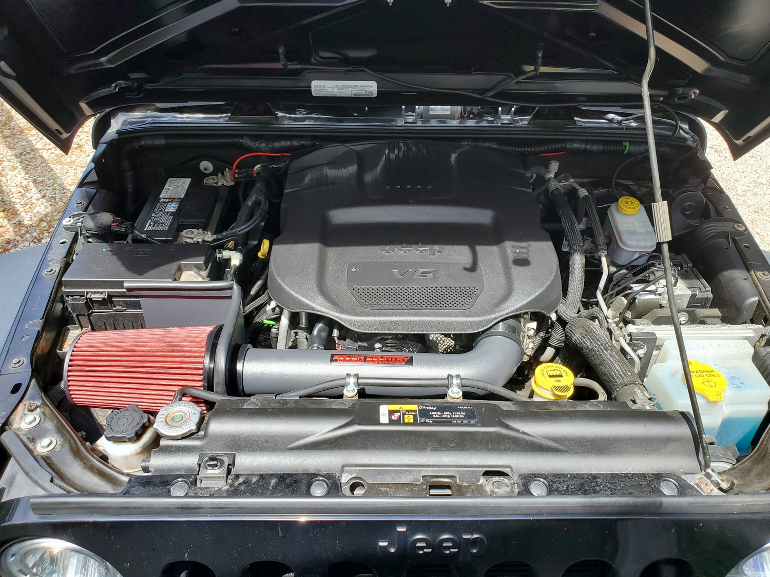 Rough Country 10550A Cold Air Intake System for 12-18 Jeep Wrangler JK with 3.6L Engine | Quadratec