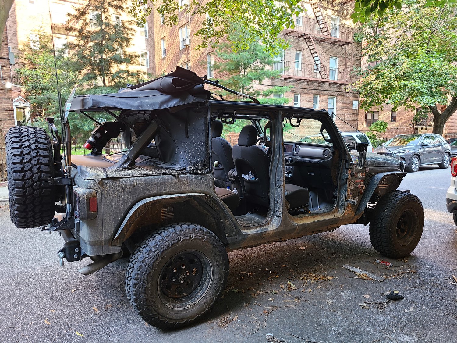 Pro Comp 97-7973F Soft 8 Series 97 1-Piece Flat Black Steel with 5x5 ...