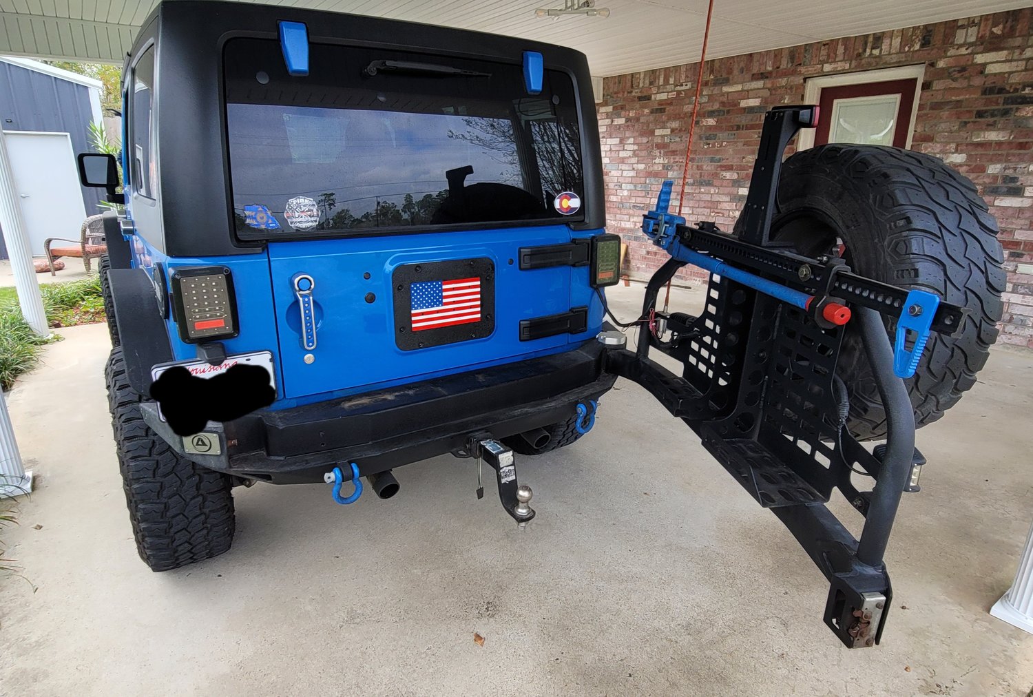 Smittybilt KIT 76896 XRC Rear Atlas Bumper and Tire Carrier for 07-18 ...