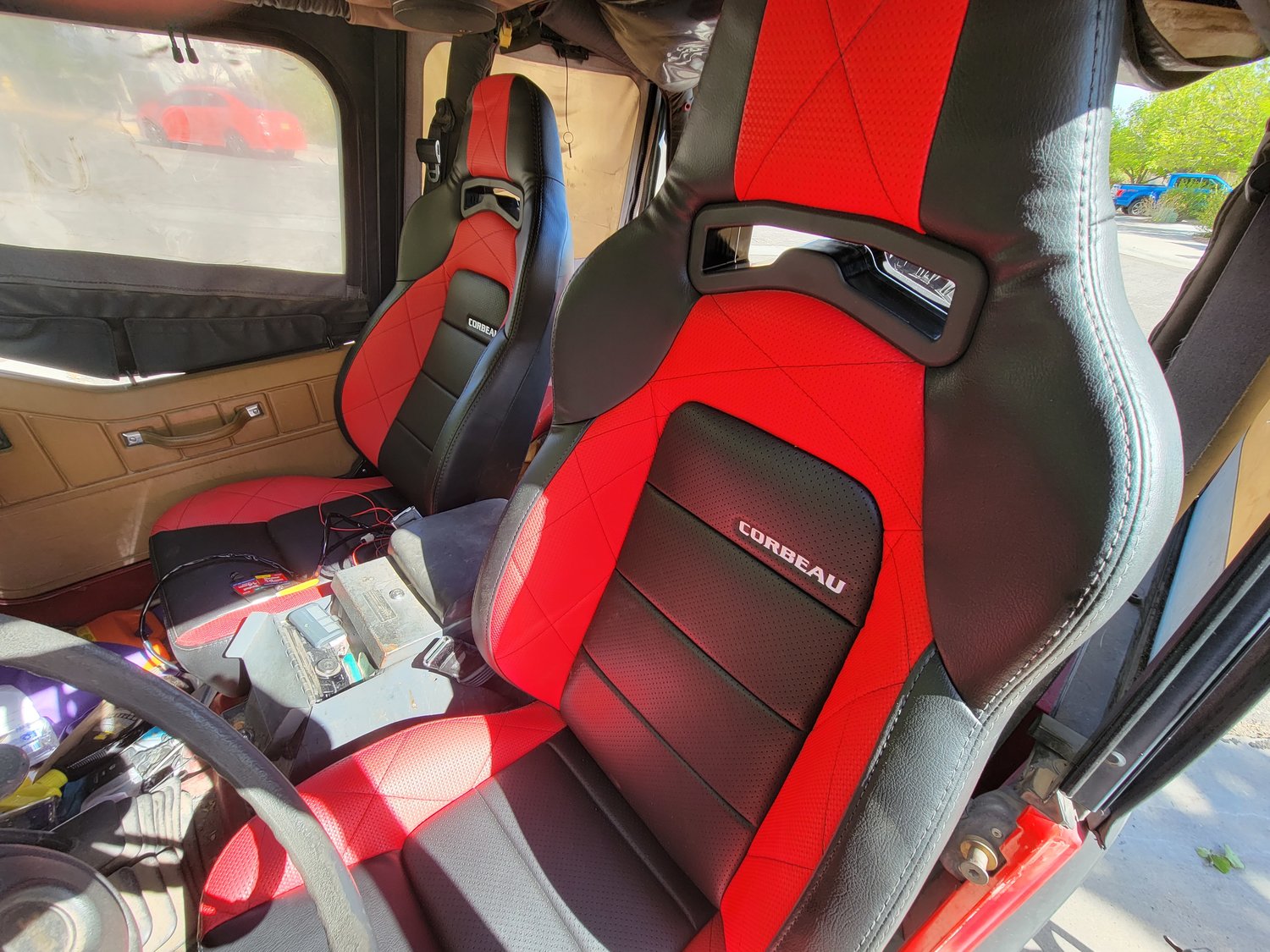 Corbeau Sportline RRX Reclining Seat Pair for 76-18 Jeep CJ-7, Wrangler ...