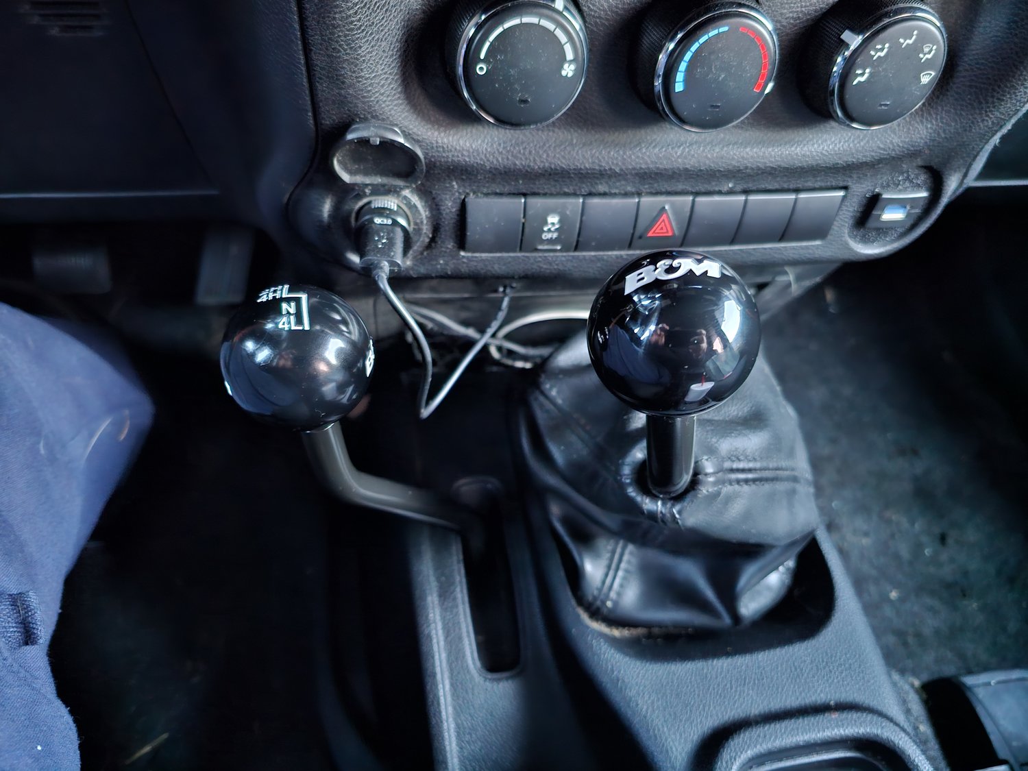 B&M Racing 46200 Shifter Stick for 05-18 Jeep Wrangler TJ, JK with 6 ...