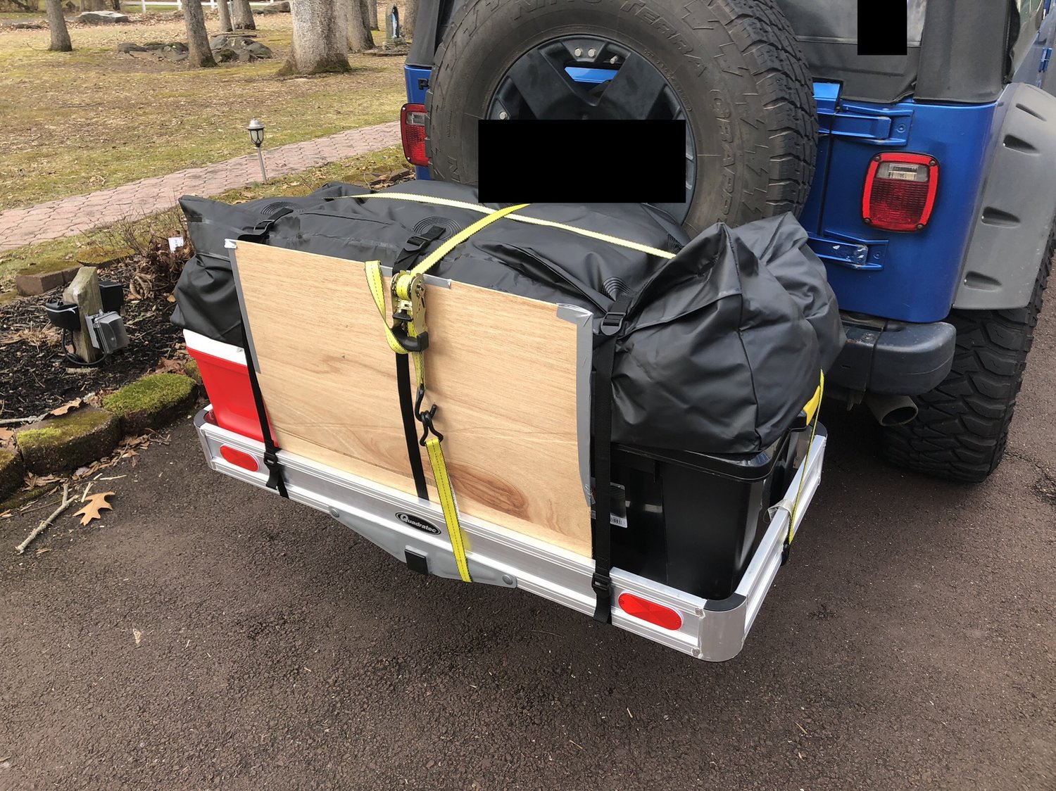 Quadratec Lightweight Aluminum Cargo Rack with Jumbo Rainproof Cargo ...