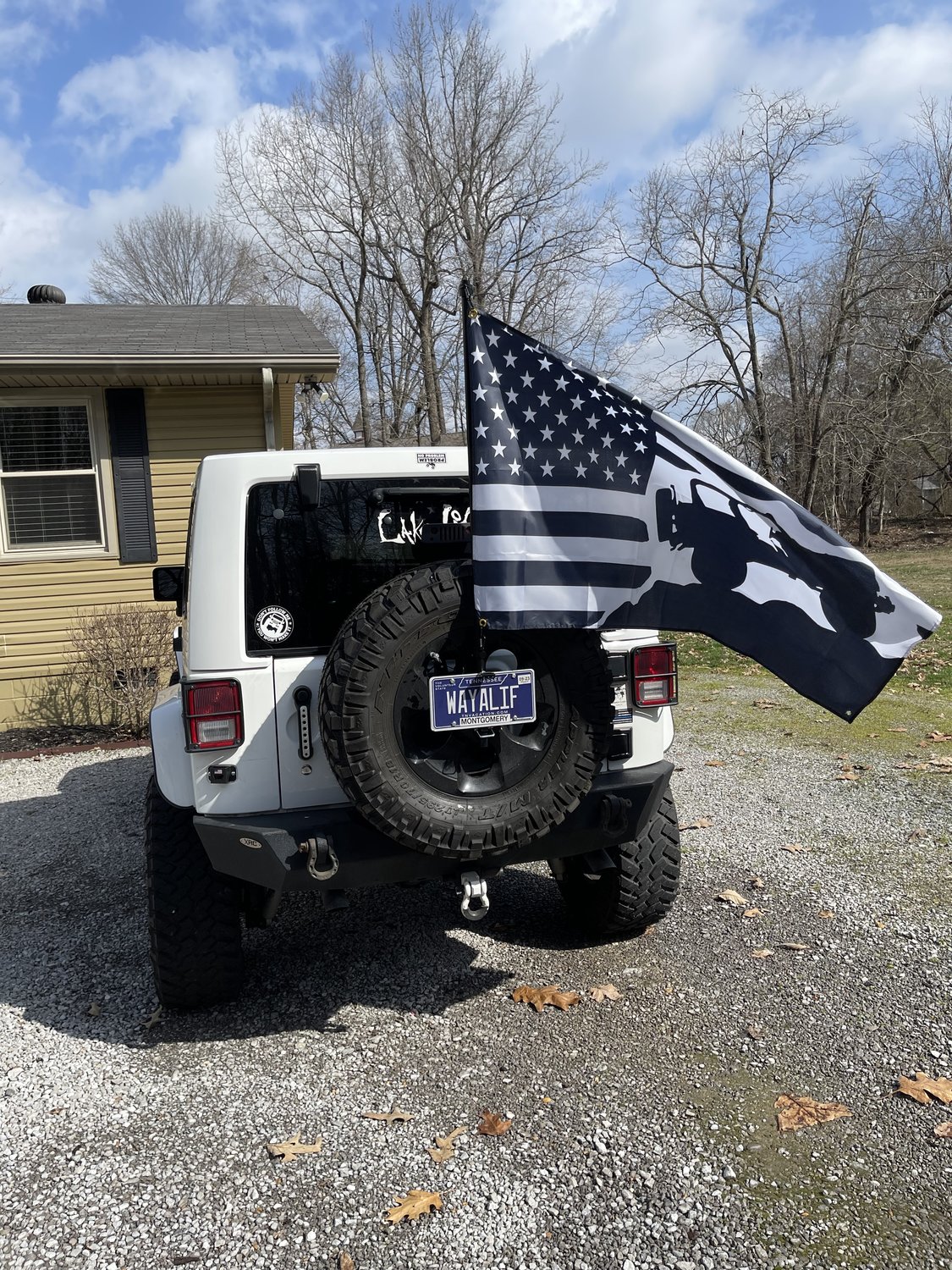 Rox Offroad The Judge Flag Mounting Kit with License Plate Bracket for ...