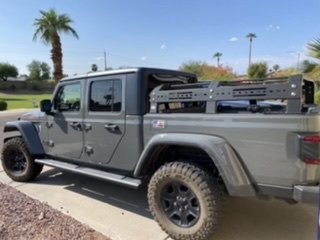 Fishbone Offroad Tackle Rack for 20-23 Jeep Gladiator JT Half Height ...