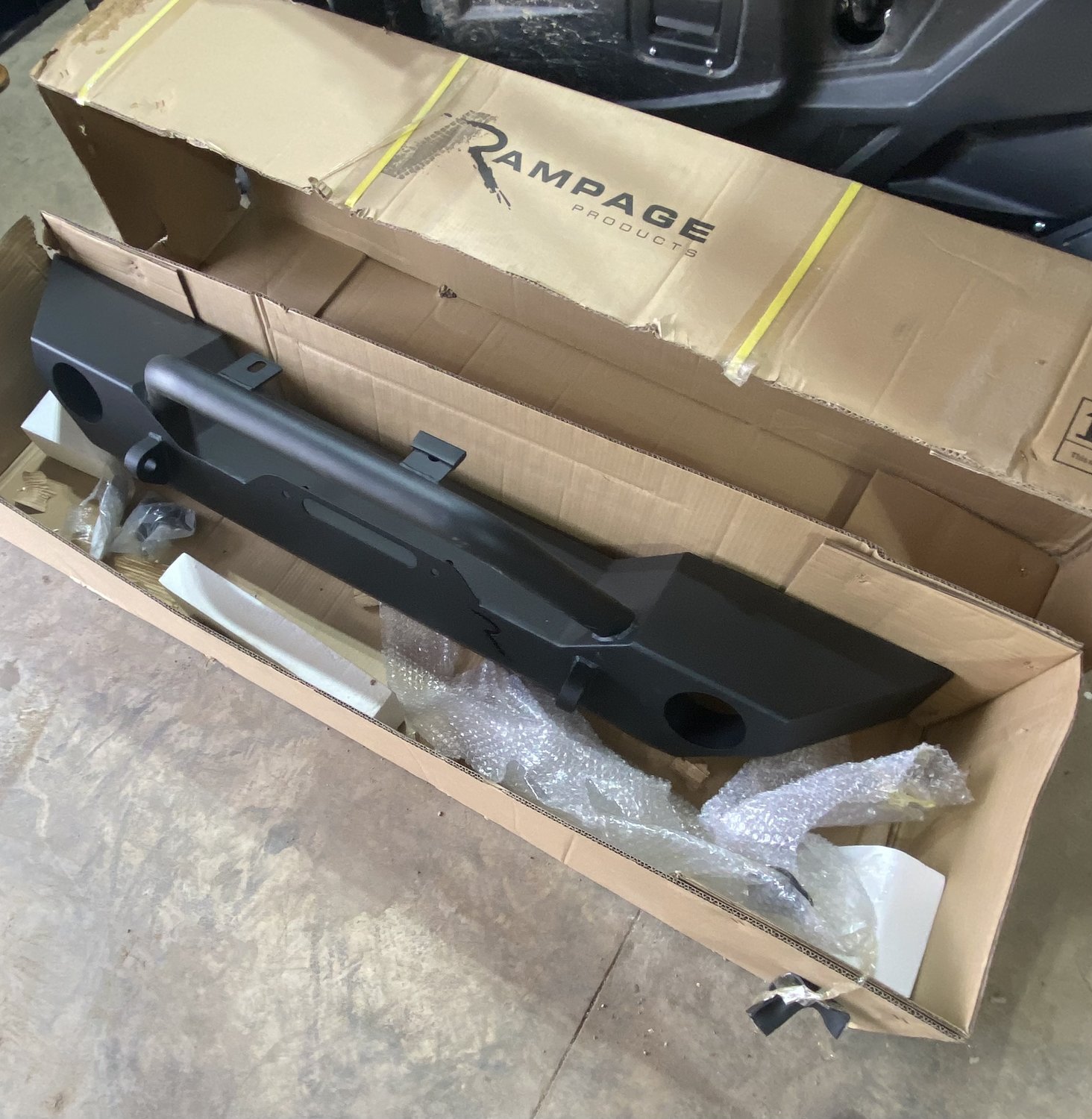 Rampage Products 99306 Rock Rage Front Bumper for 07-23 Jeep Wrangler ...