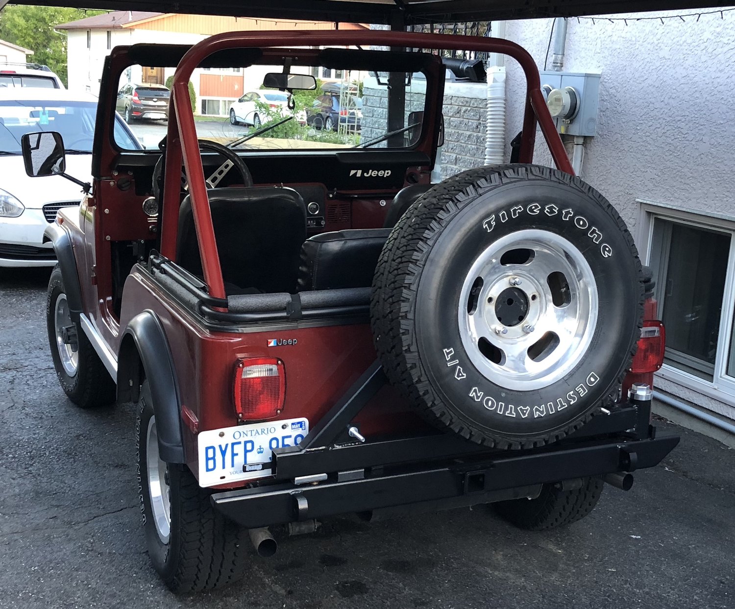 Rock Hard 4X4 RH2001-C Rear Bumper/Tire-Carrier for 76-06 Jeep CJ ...