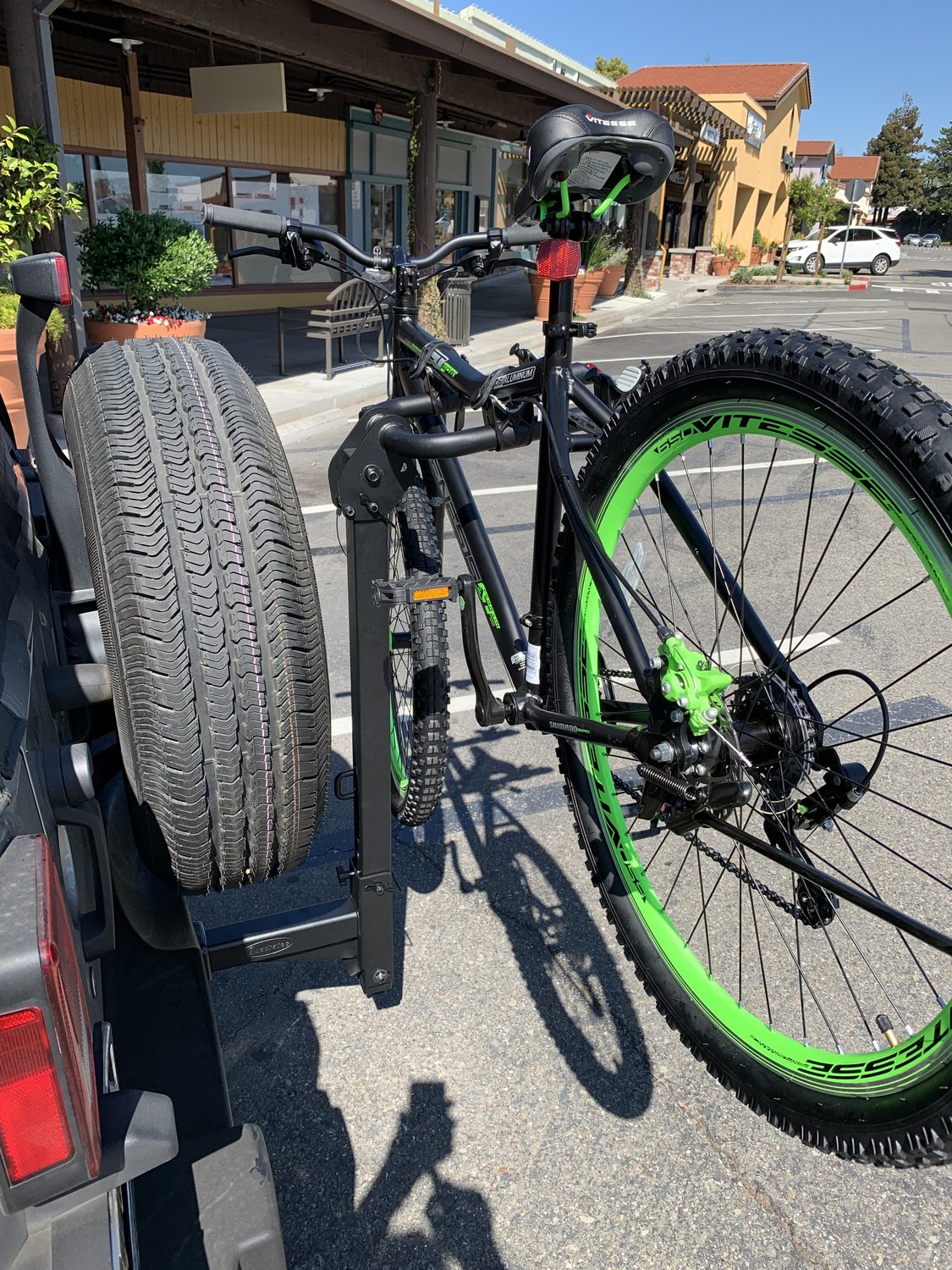 Quadratec 2 Bike Folding Bike Rack for 2" Receiver Hitch - Rack Only ...