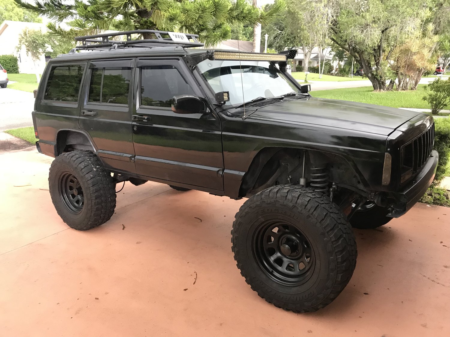 Black Rock Series 942 Type D Steel Wheel in Matte Black for Jeep ...