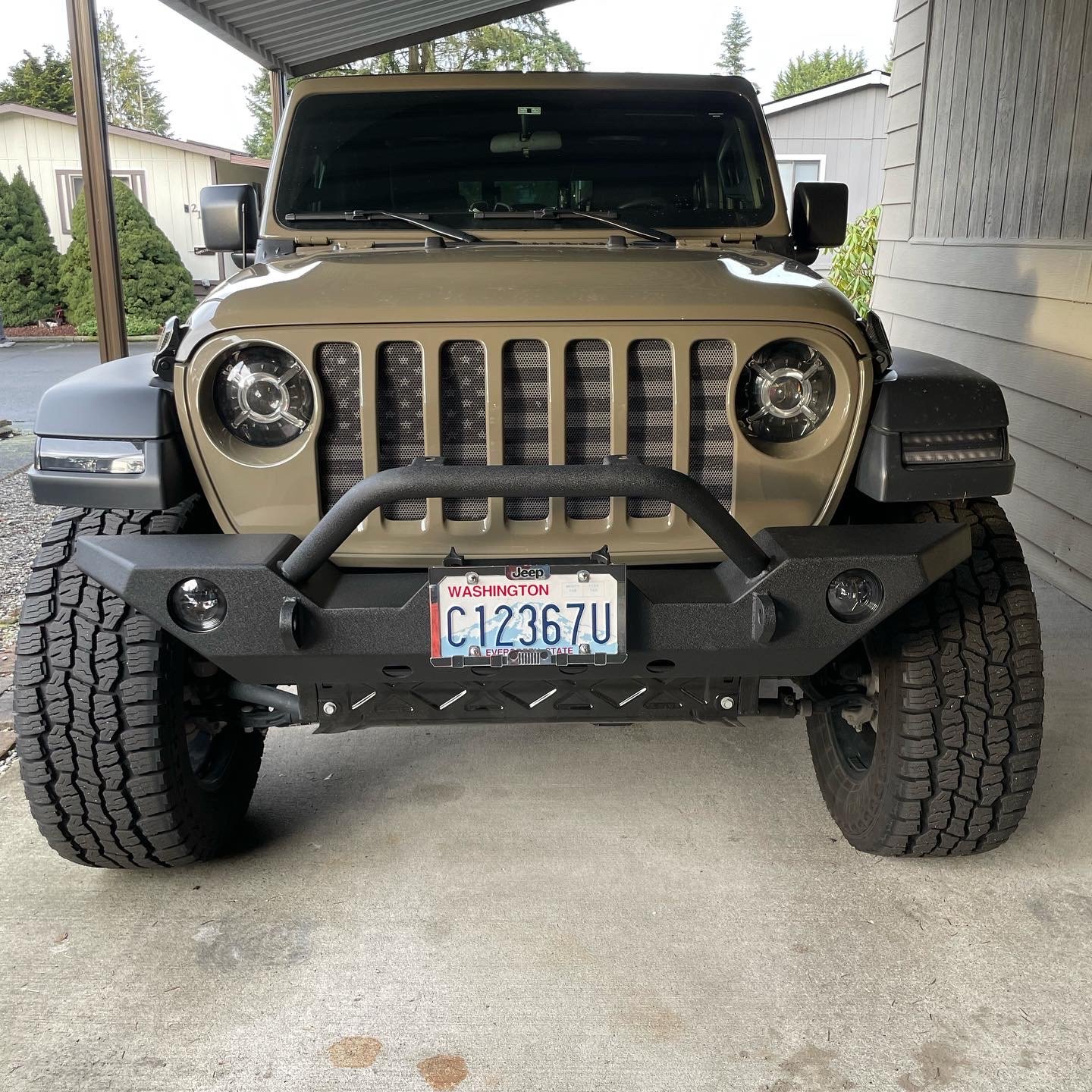 TACTIK HD Front Bumper w/ Hoop for 18-23 Jeep Wrangler JL & Gladiator ...