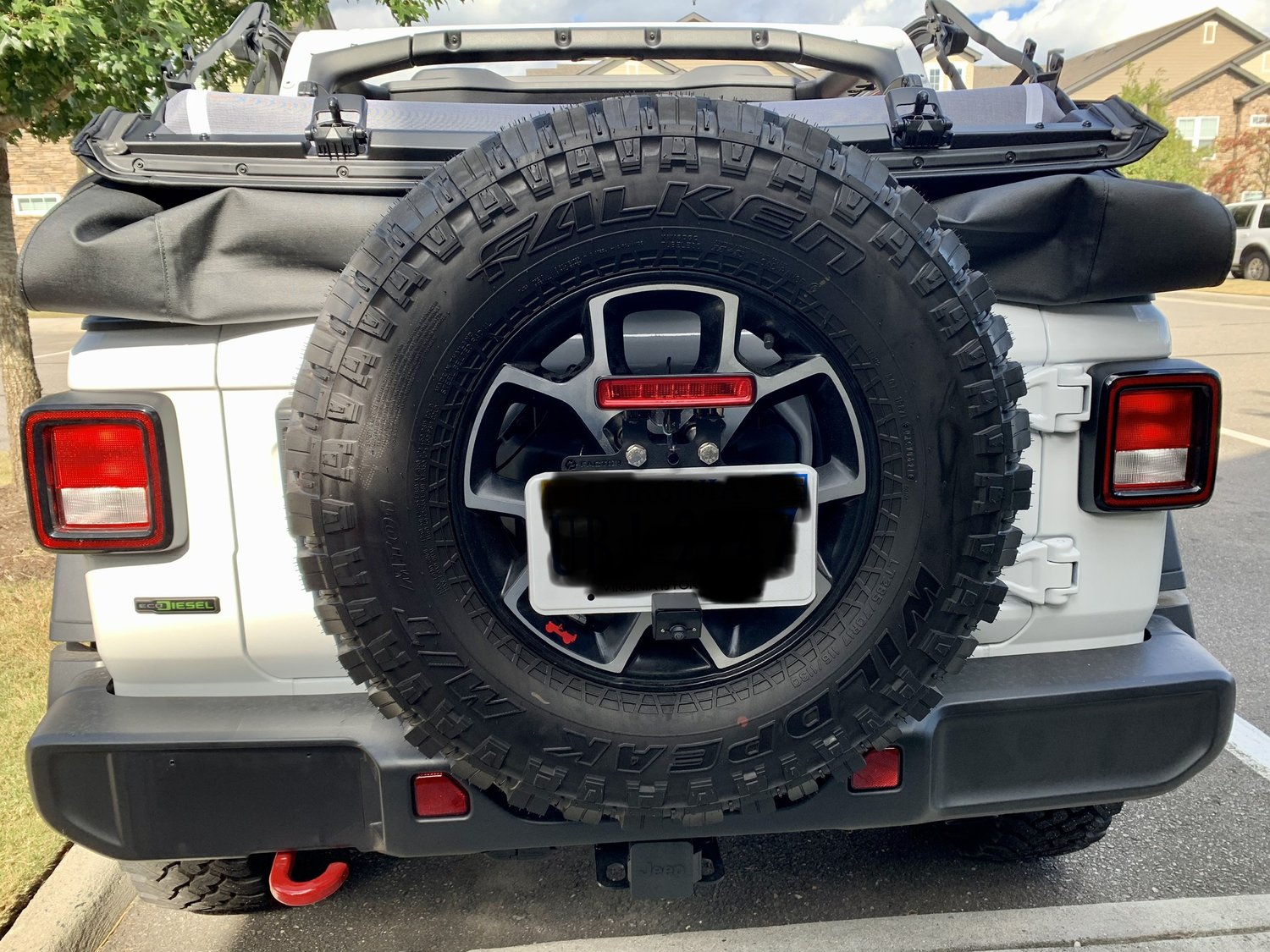 GP Factor License Plate Relocation Kit for 18-25 Jeep Wrangler JL ...