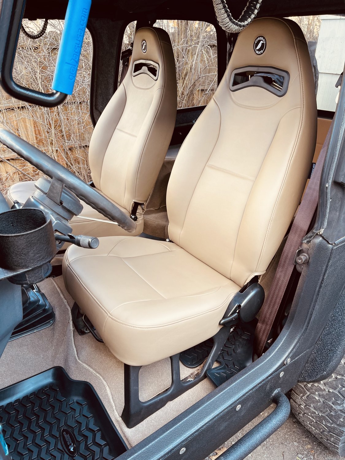 Corbeau Moab Reclining Front Seat Pair for 76-18 Jeep CJ-5, CJ-7, CJ-8 ...