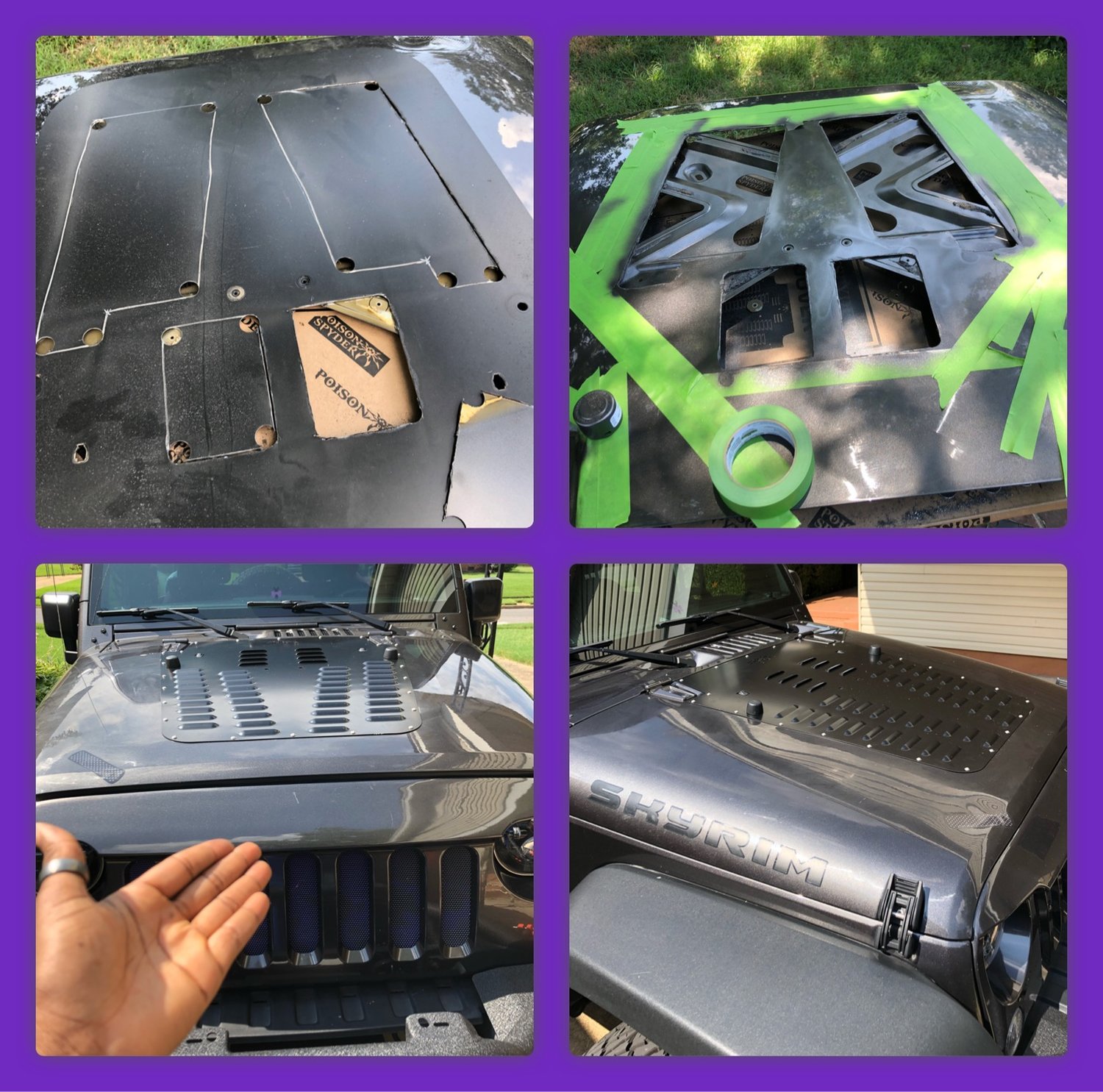 Poison Spyder Hood Louver for 13-18 Jeep Wrangler JK | Quadratec