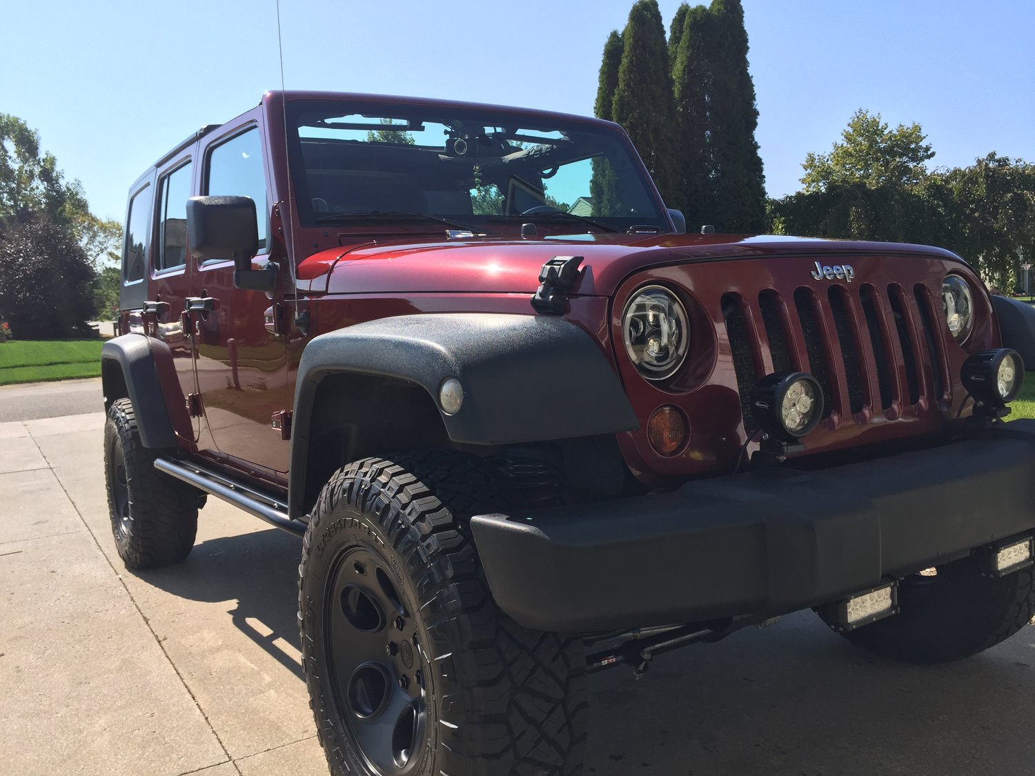 Rock Hard 4X4 RH6009 Patriot Series Tube Slider Rocker Guards for 07-18 ...