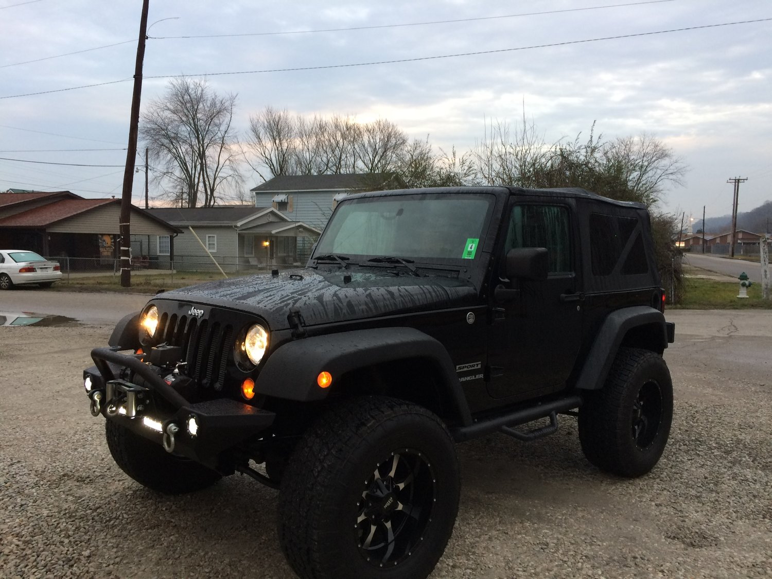 DV8 Offroad FBSHTB-07 FS-7 Front Mid Width Winch Bumper With LED Lights ...