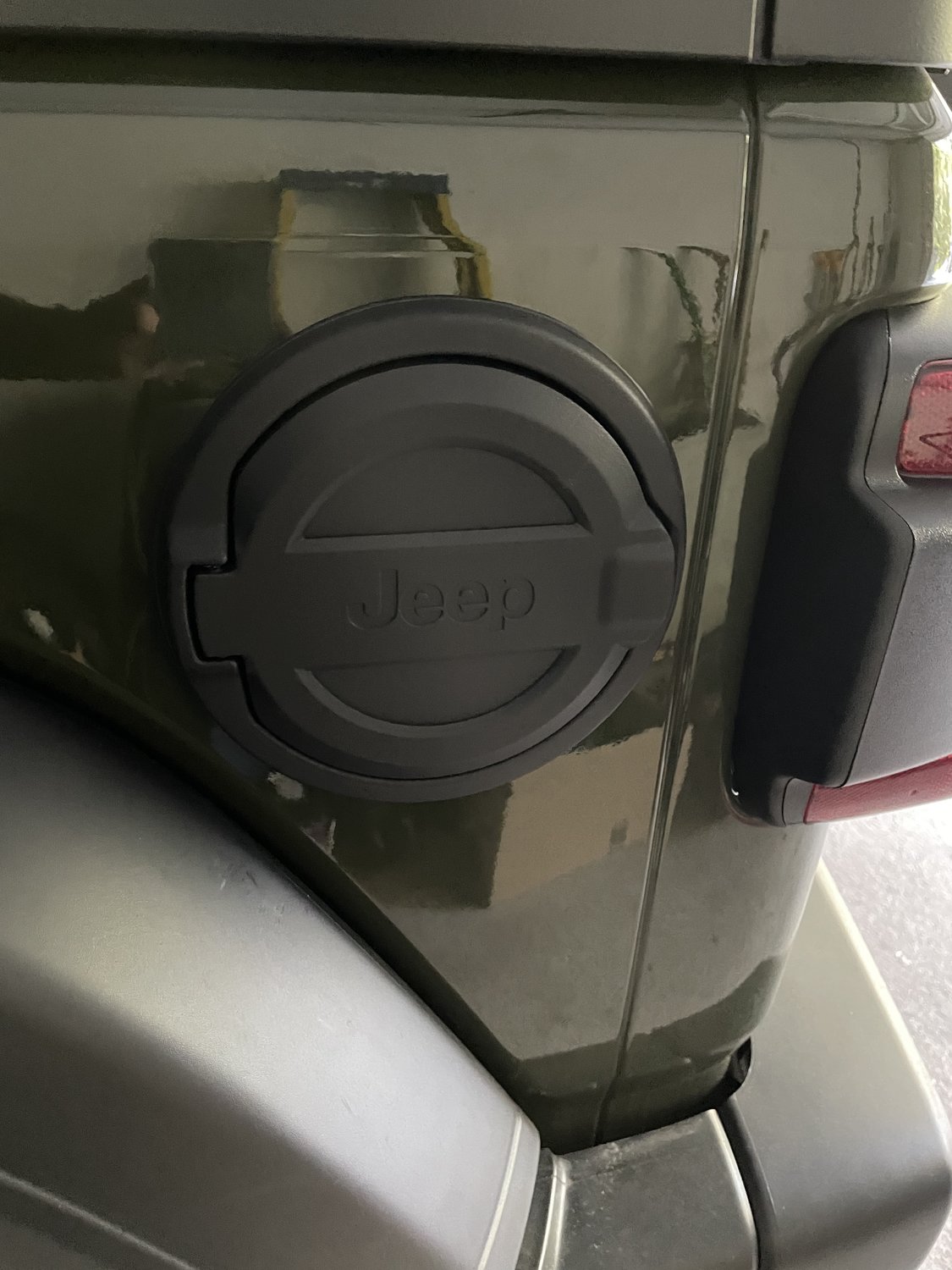 Mopar 82215123 Black Fuel Door for 18-22 Jeep Wrangler JL | Quadratec