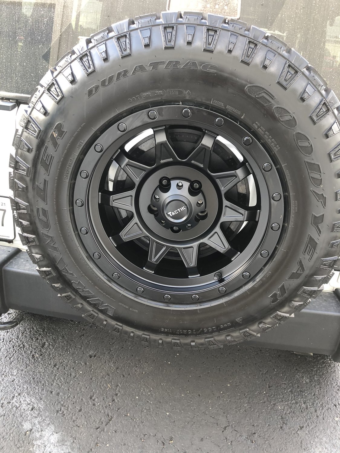 TACTIK 92615 3010 T-742 Wheel in Matte Black for 07-20 Jeep Wrangler JL ...