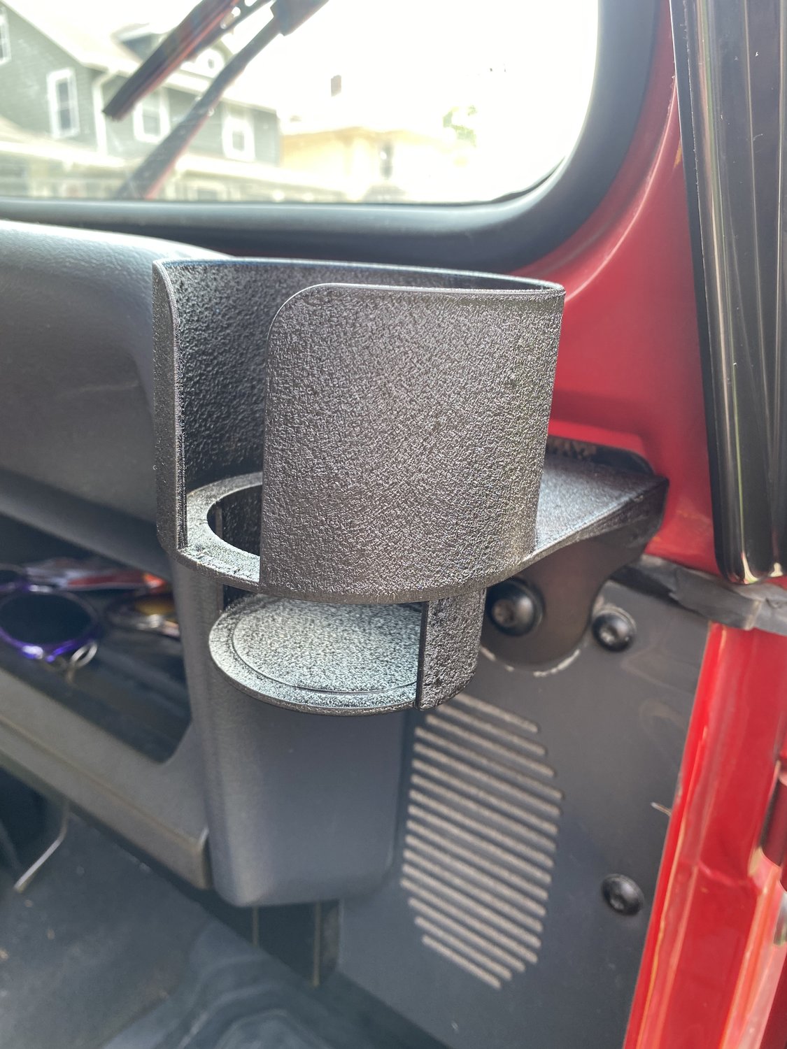 Rugged Ridge 13306.01 Cup Holder for 76-95 Jeep CJ-5, CJ-7, CJ-8 ...