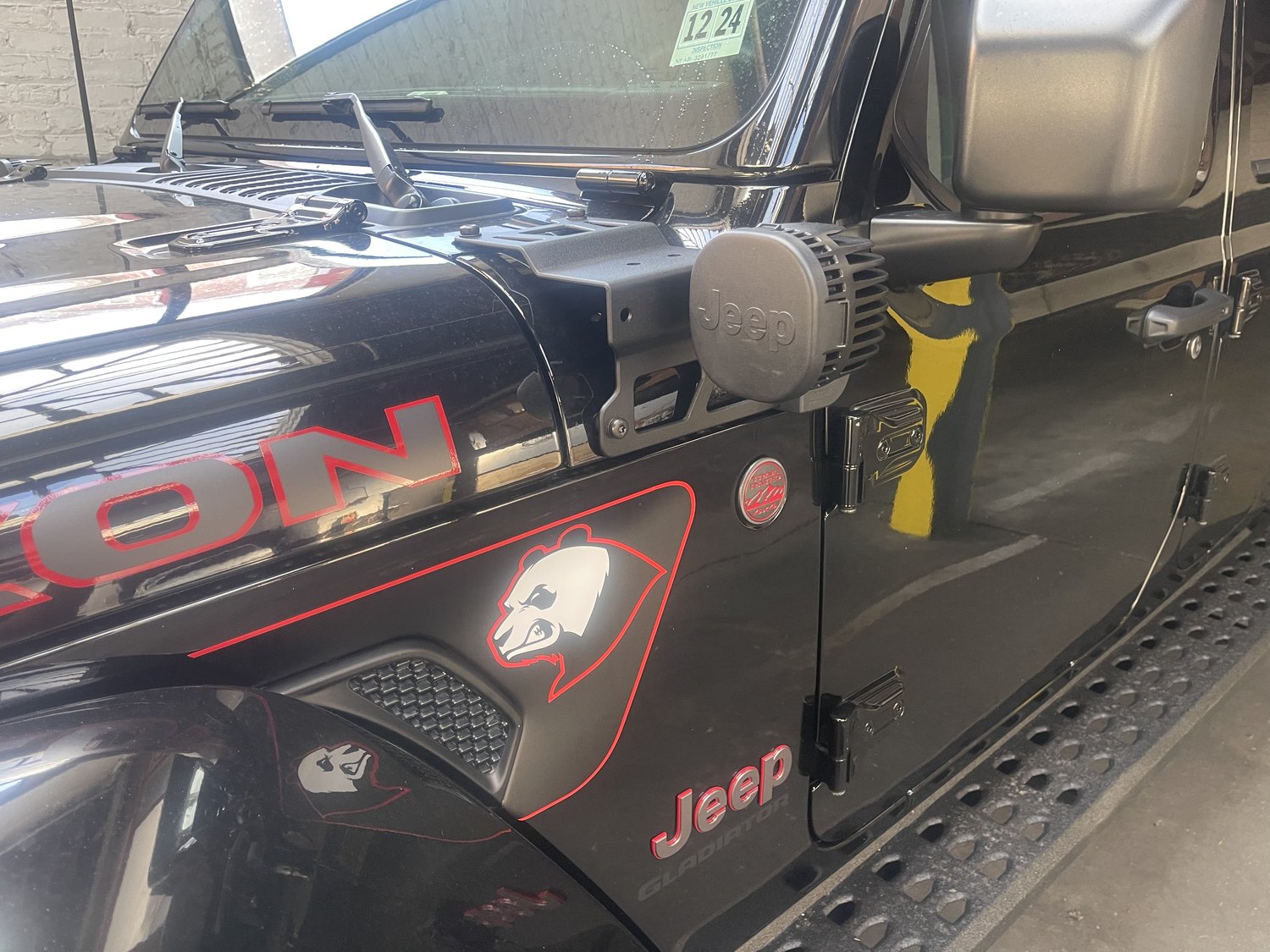 Mopar 82215427AB A-Pillar Light Brackets for 18-24 Jeep Wrangler JL ...