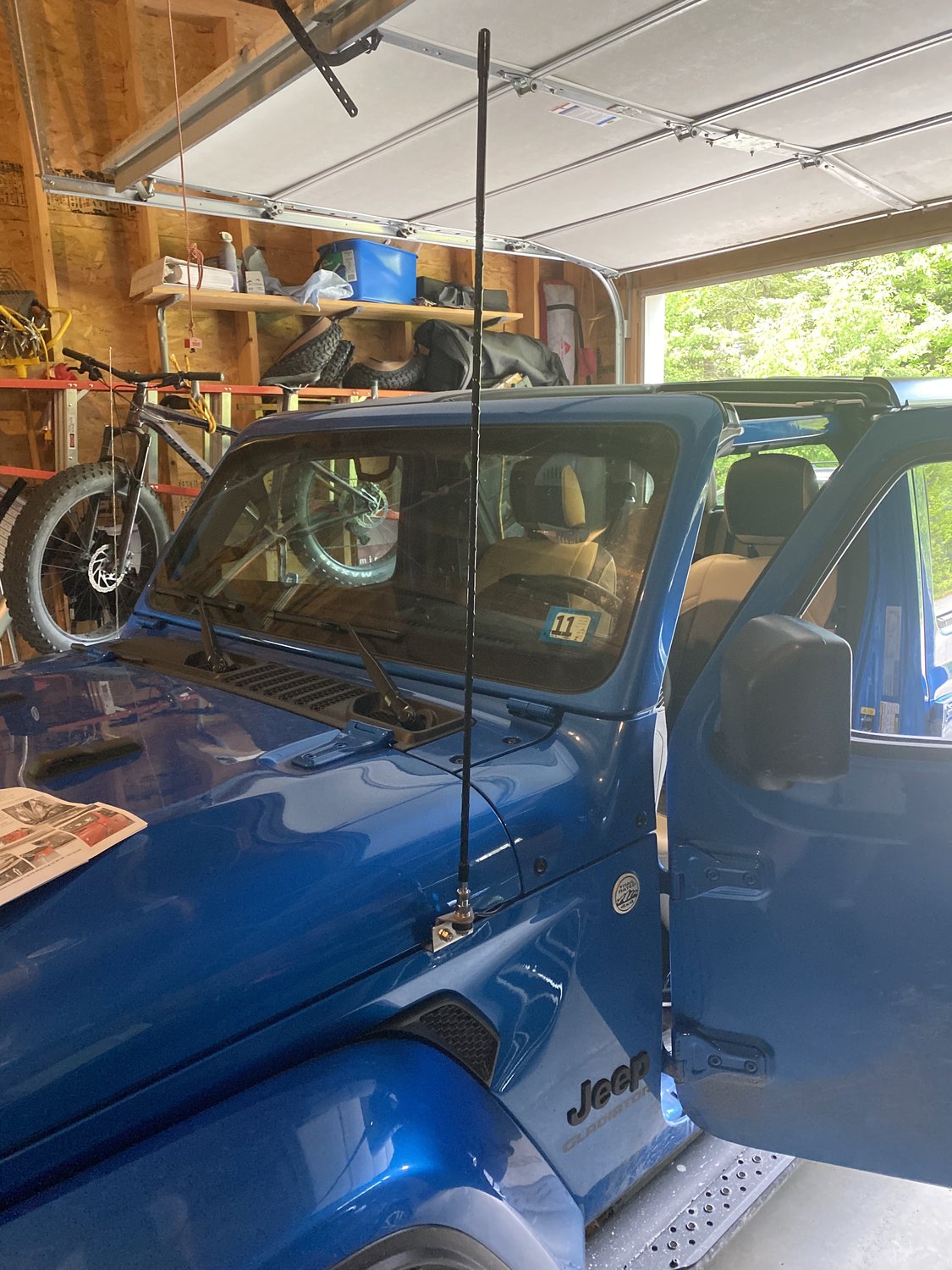 Quadratec JLJT-CBFMK Stainless Steel Fender Mount CB Antenna Kit for 18 ...